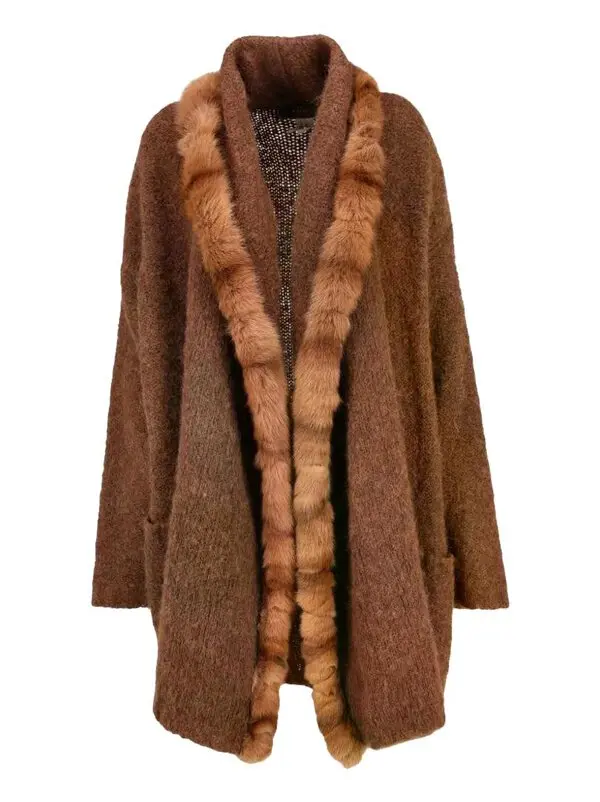 Fendi Wool Coat - Brown