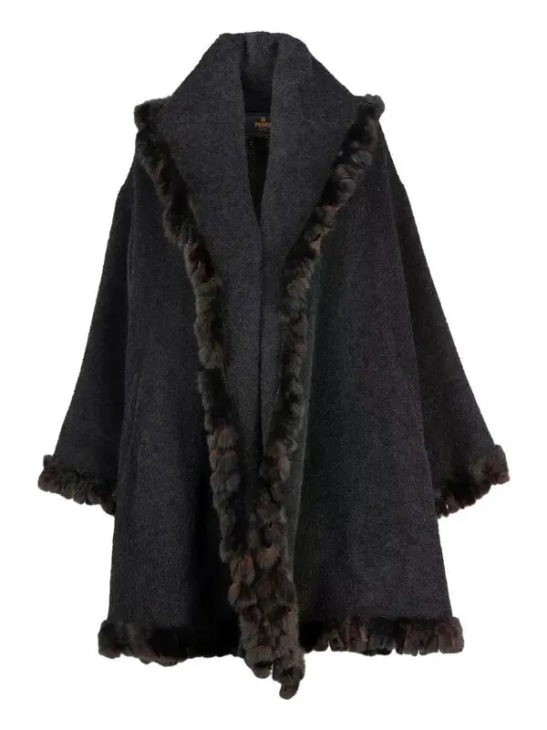 Fendi Wool Coat - Black
