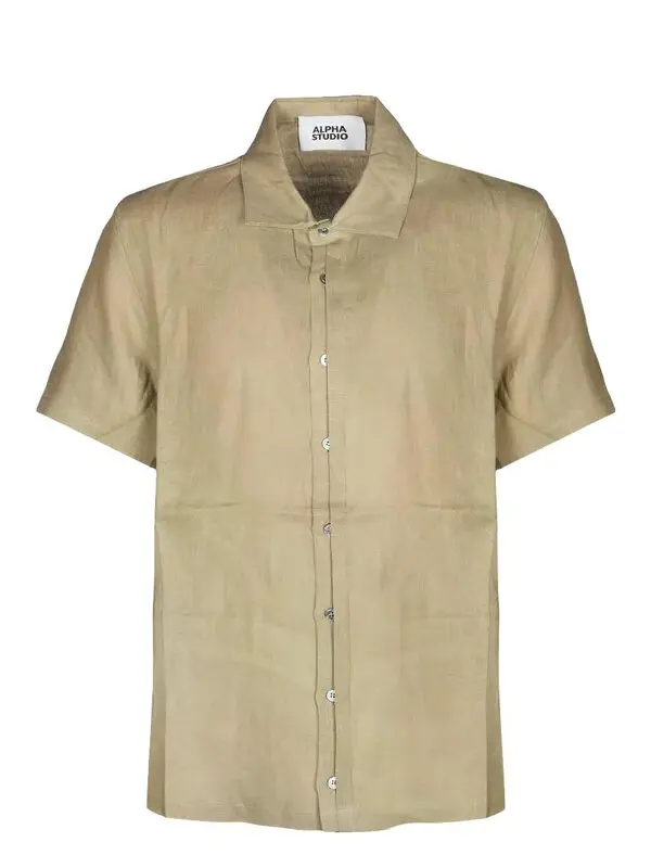 Alpha Studio Short-sleeve Shirt - Neutrals