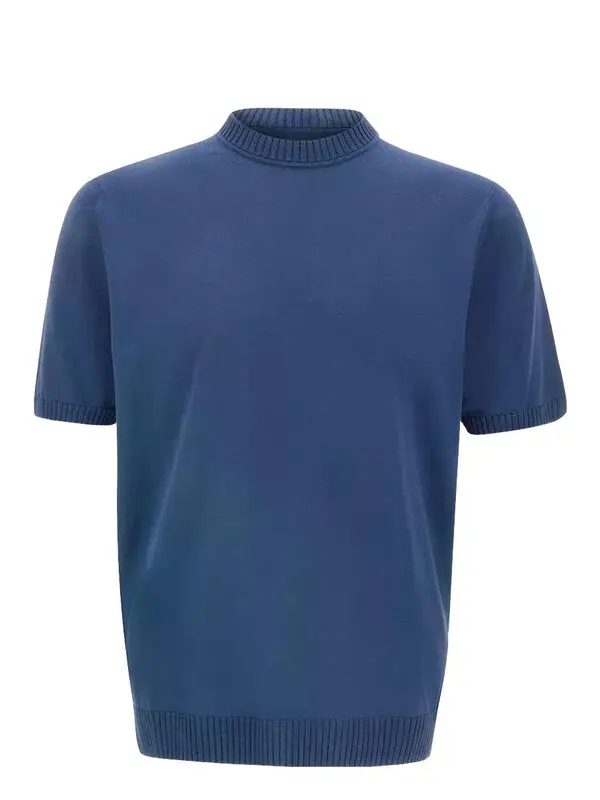 FILIPPO DE LAURENTIIS Short-sleeve Sweater - Blue