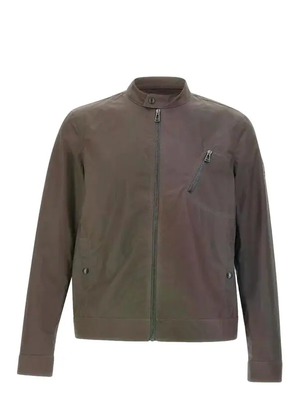 Belstaff Zip-up Waxed-cotton Jacket - Brown