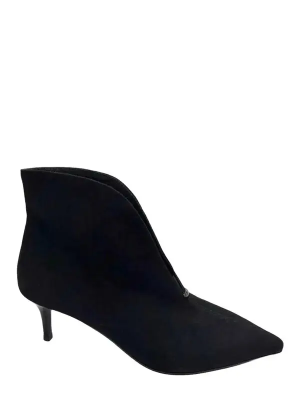 SERGIO MORETTI FIRENZE Pointed-toe V-cut Pumps - Black