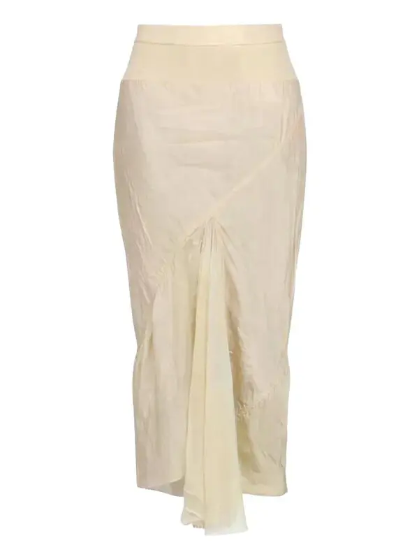Rick Owens A-line Bias-cut Midi Skirt - Neutrals