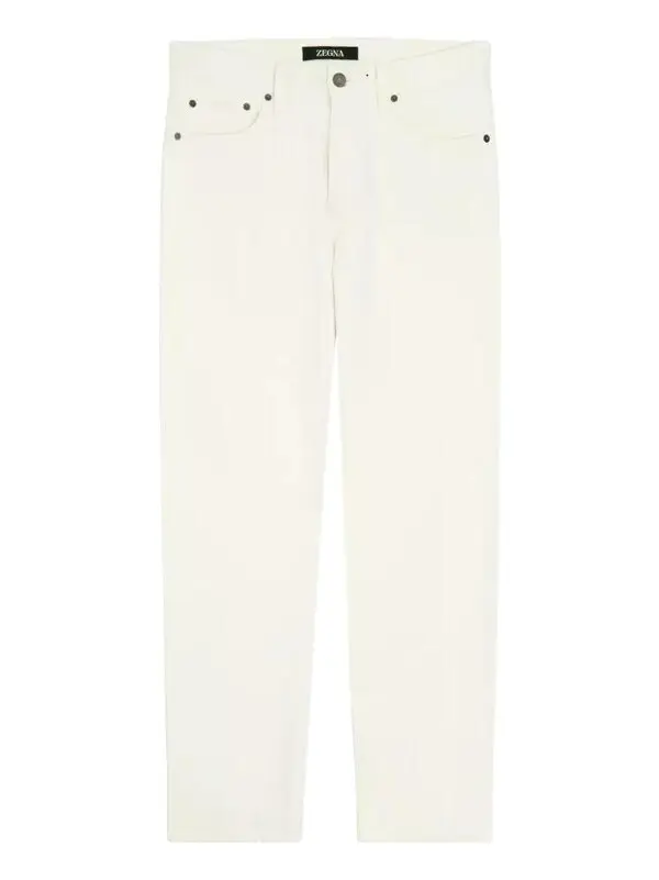 Zegna Five-pocket Straight Leg Jeans - Neutrals
