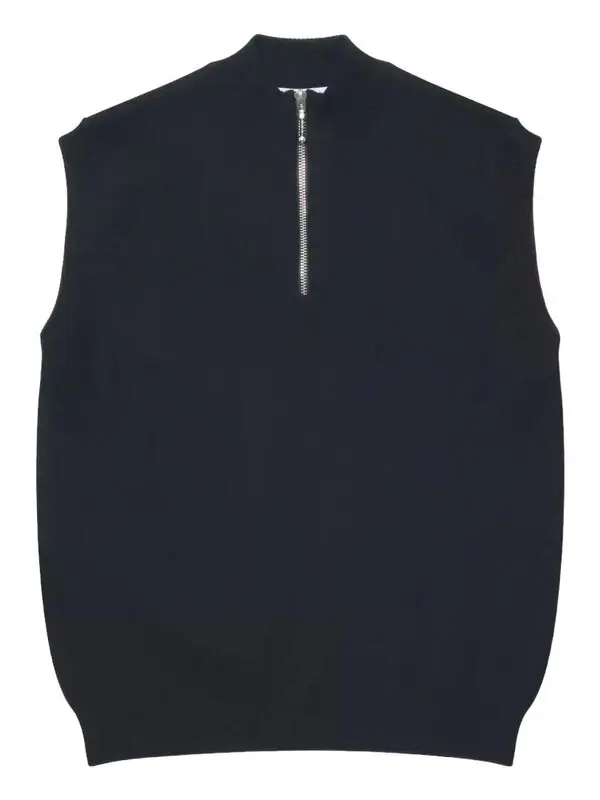 ERNEST W. BAKER Knitted Sleeveless Sweater - Blue