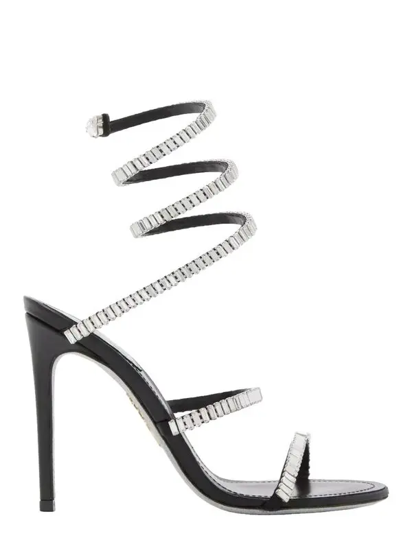 Rene Caovilla Cleo Crystal-embellished Sandals - Black