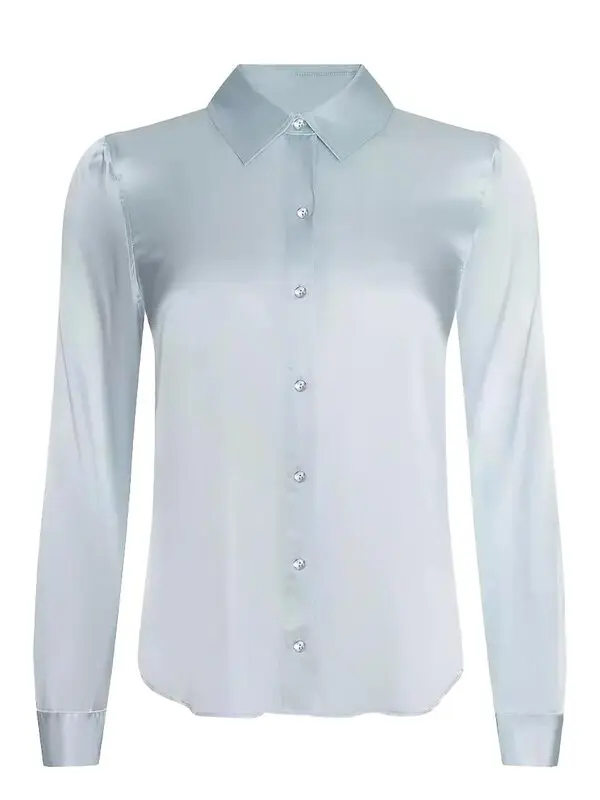 L'Agence Tyler Silk Blouse - Blue