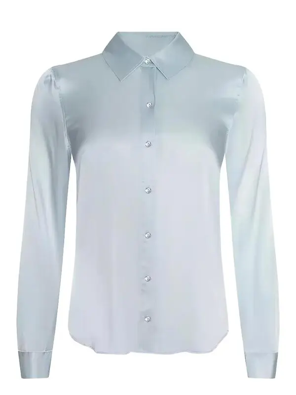 L'Agence Tyler Silk Blouse - Blue