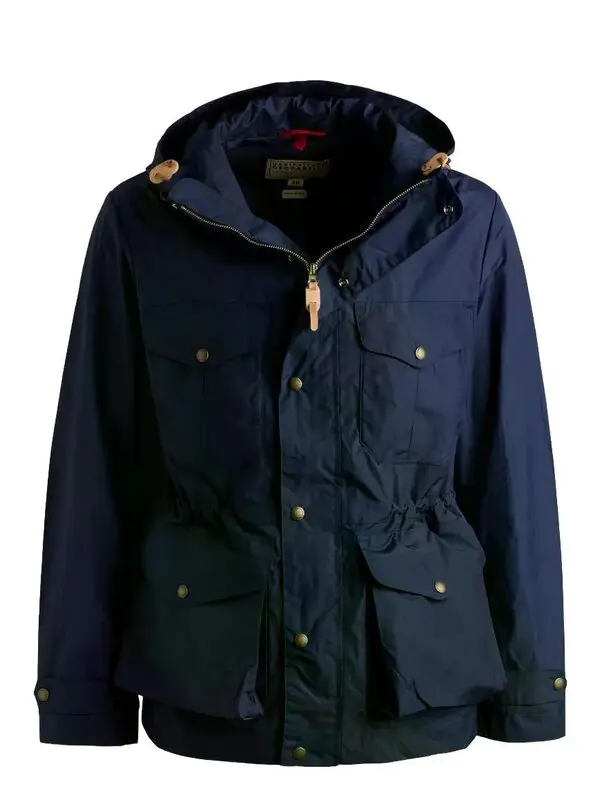 CECCARELLI Military Style Hooded Jacket - Blue