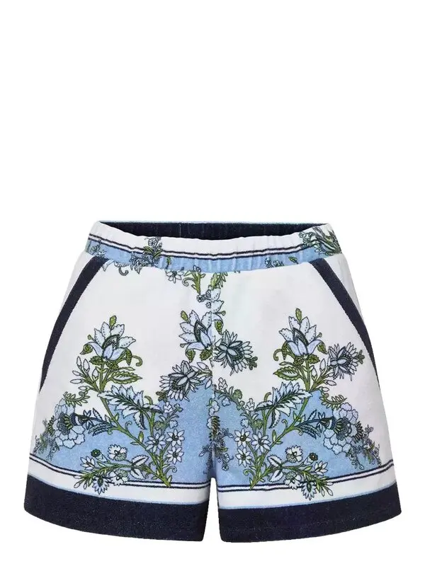 Veronica Beard Tijana Floral-print Shorts - White