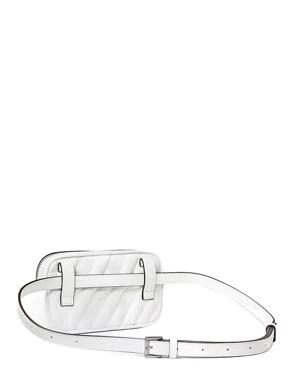 Michael Kors Quilted Belt Bag - White