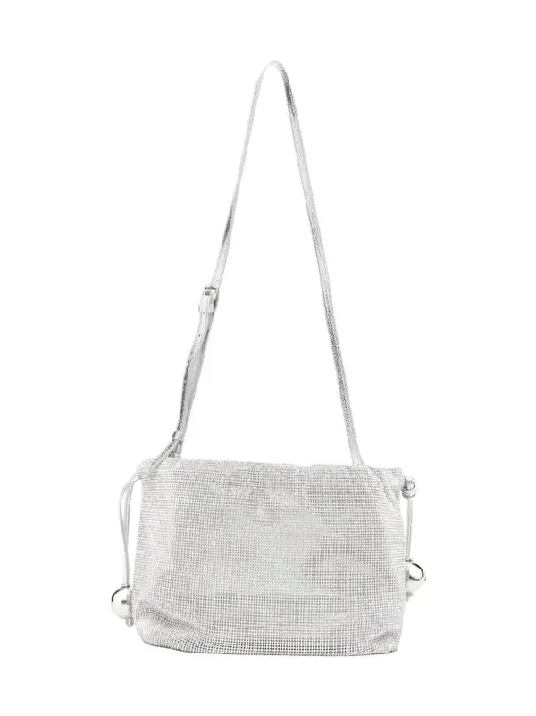 Patrizia Pepe Rhinestone-embellished Shoulder Bag - Silver