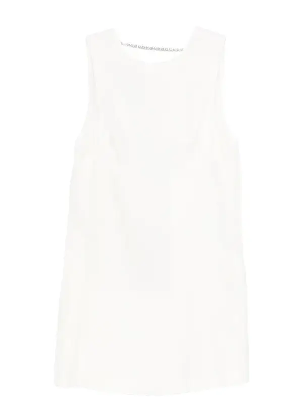 Patrizia Pepe Chain-detail Mini Dress - White