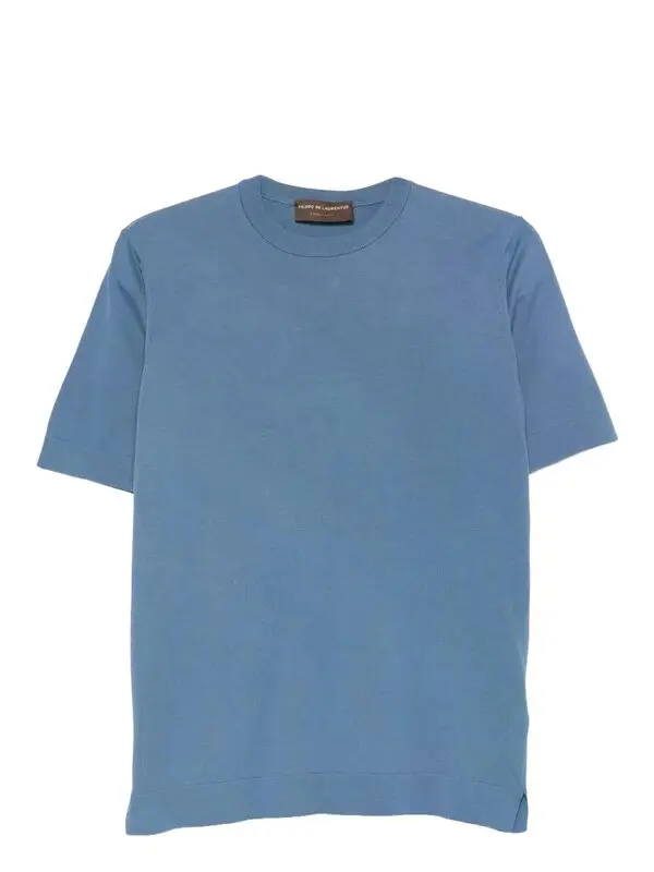 FILIPPO DE LAURENTIIS Crew Neck T-shirt - Blue