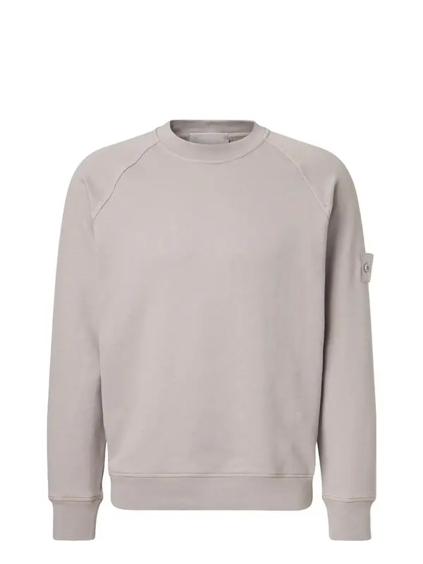 Stone Island Compass Cotton Jersey Sweatshirt - Grey