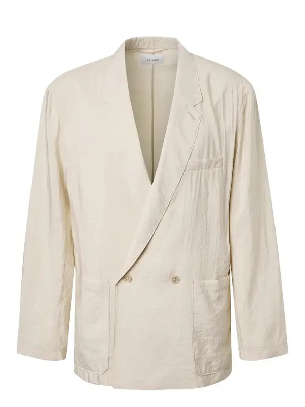 LEMAIRE Silk-blend Blazer - Beige