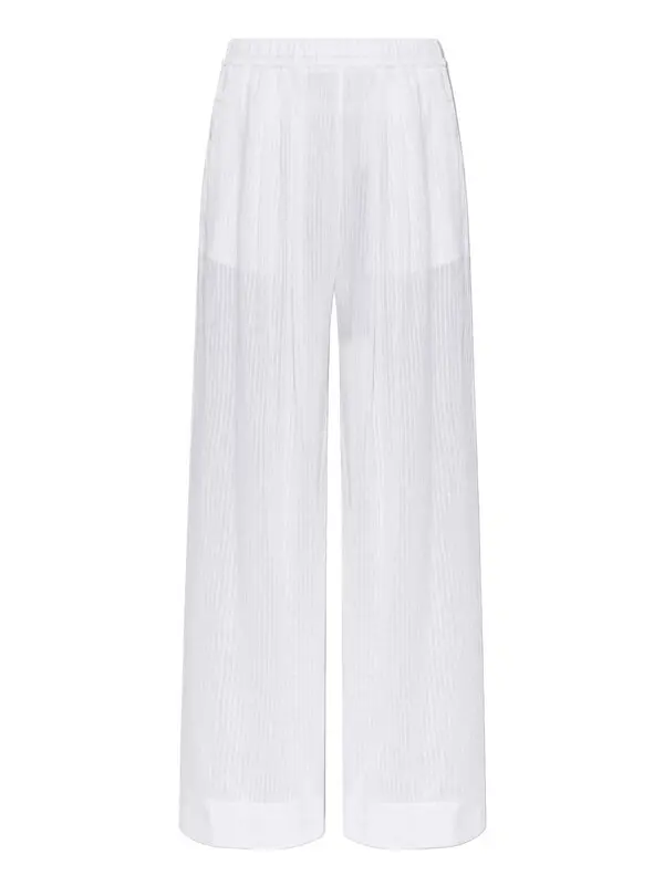 FORTE_FORTE Wide-leg Trousers - White
