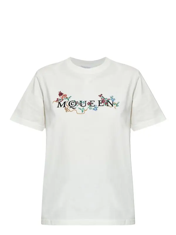 Alexander McQueen Logo T-shirt - White