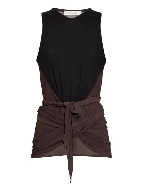 LEMAIRE Asymmetrical Top - Brown