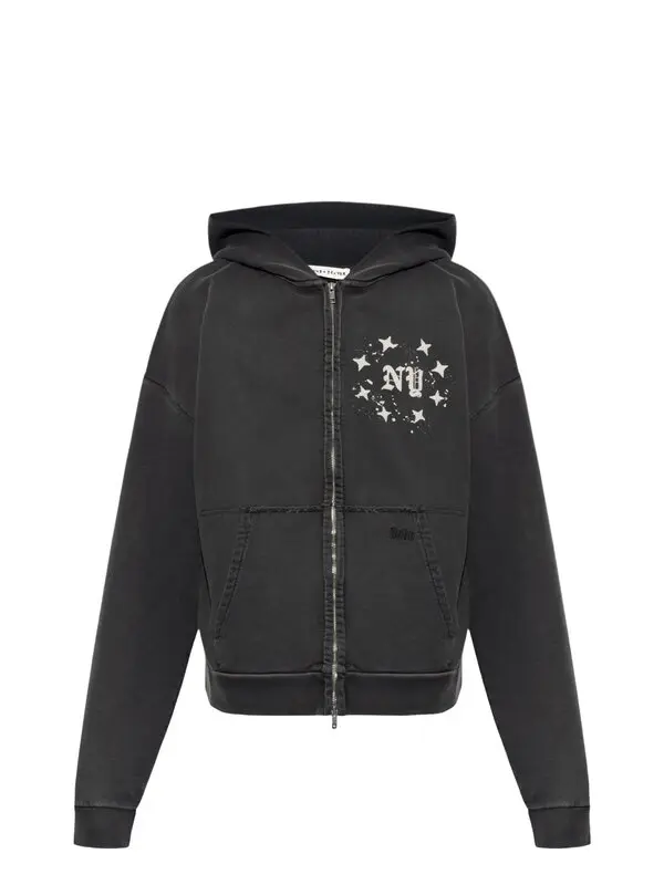 DUKE + DEXTER Zip Up Hoodie - Black