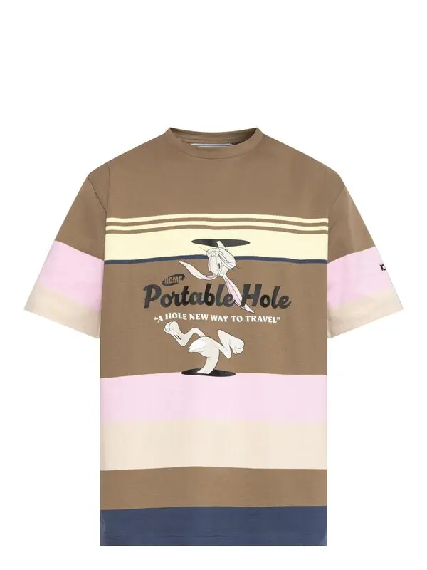 Iceberg T-shirt With Colorful Print - Brown