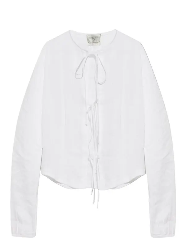 FORTE_FORTE Long-sleeved Top - White