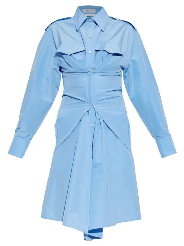Alexander McQueen Shirt Dress - Blue