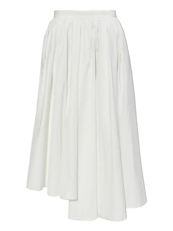 SELF-PORTRAIT Asymmetrical Skirt - White