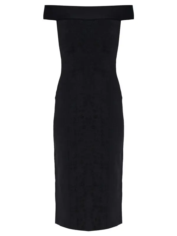 Alexander McQueen Sleeveless Pencil Midi Dress - Black