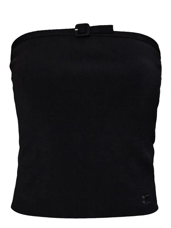 COURREGES Off-shoulder Tube Top - Black