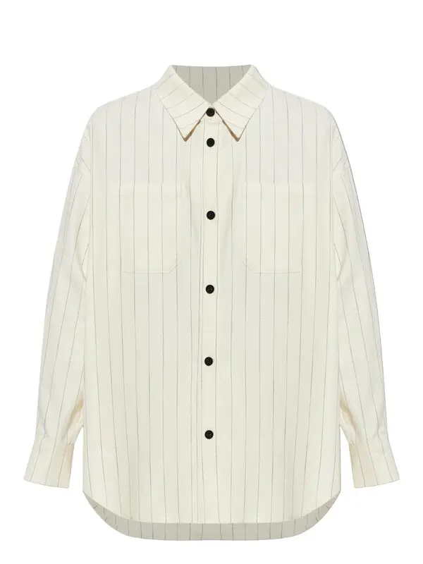 ALLSAINTS Olga Striped Shirt - Cream
