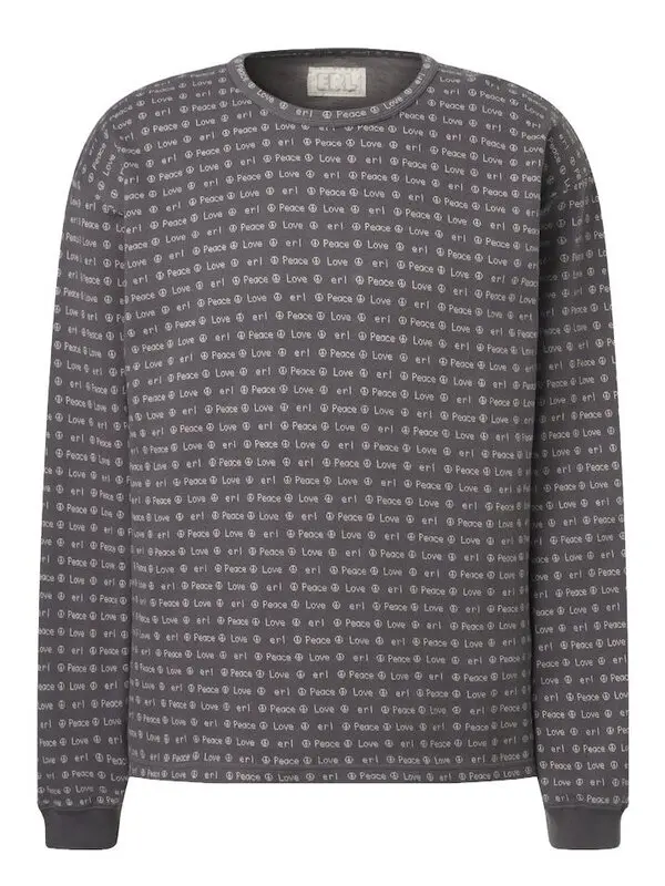 ERL Jacquard Cotton Sweater - Grey