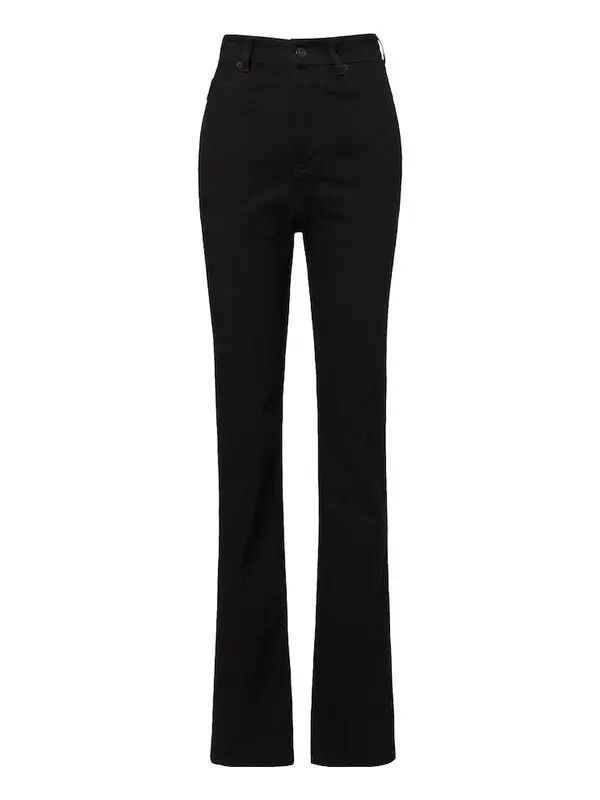 Balenciaga High-rise Straight Jeans - Black