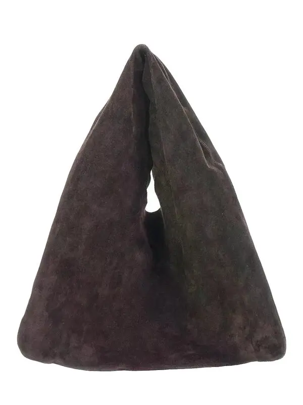 THE ROW Bindle Small Suede Shoulder Bag - Brown