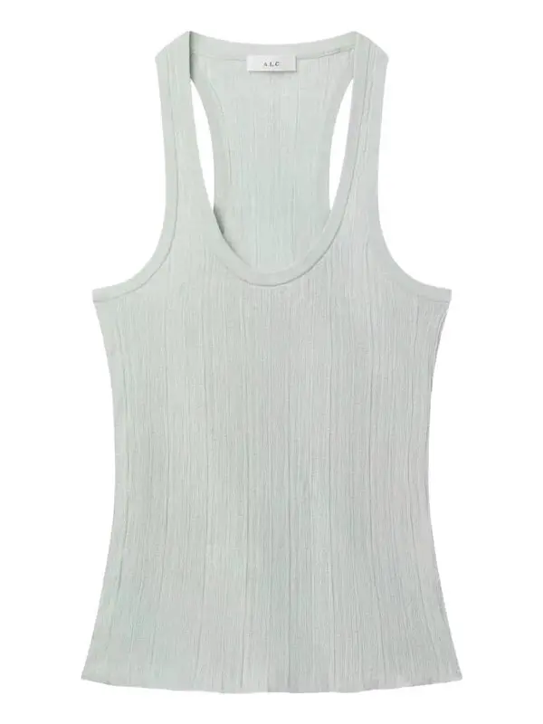A.L.C. Iris Ribbed-knit Top - Green