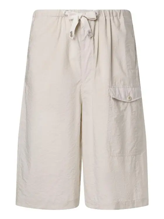 LEMAIRE Cotton-blend Bermuda Shorts - Beige