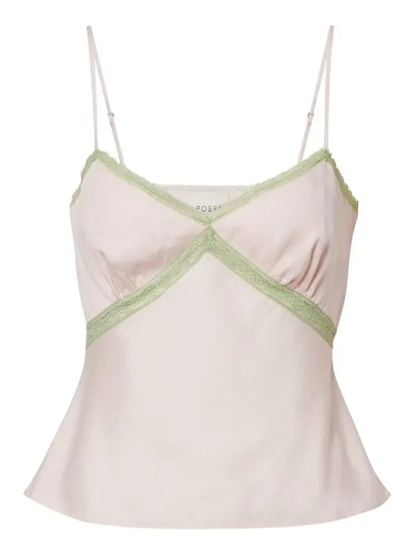 Posse Perla Lace-trimmed Camisole - Pink