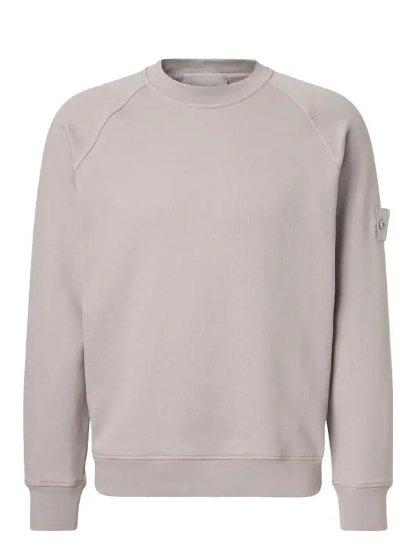 Stone Island Compass Cotton Jersey Sweatshirt - Grey