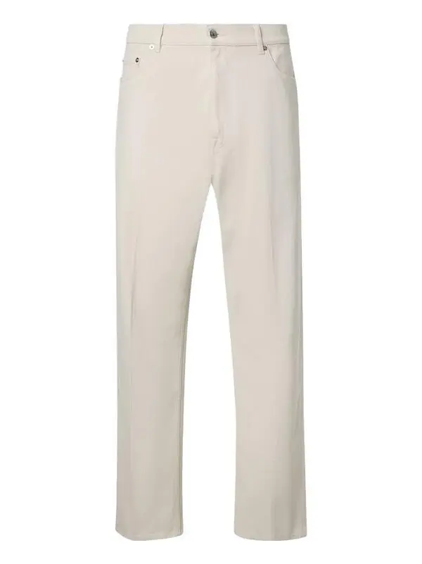 Dunhill Cotton Straight-leg Pants - Beige