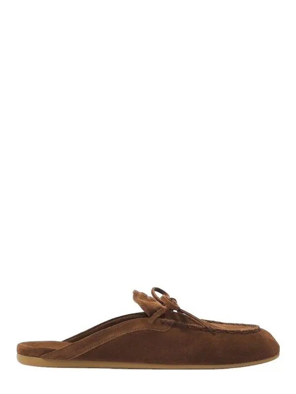 Miu Miu Suede Mules - Brown