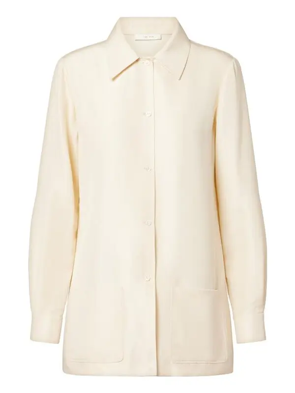 THE ROW Silk Button-down Shirt - White