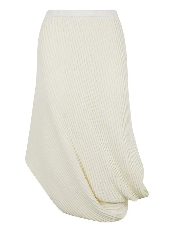 Issey Miyake Stream Skirt - White