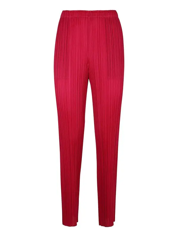 PLEATS PLEASE Colorful Basics 4 Trousers - Red