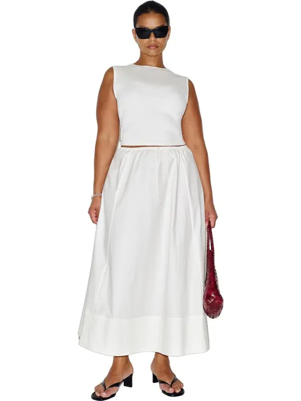 REFORMATION Cleo Maxi Skirt - Ivory