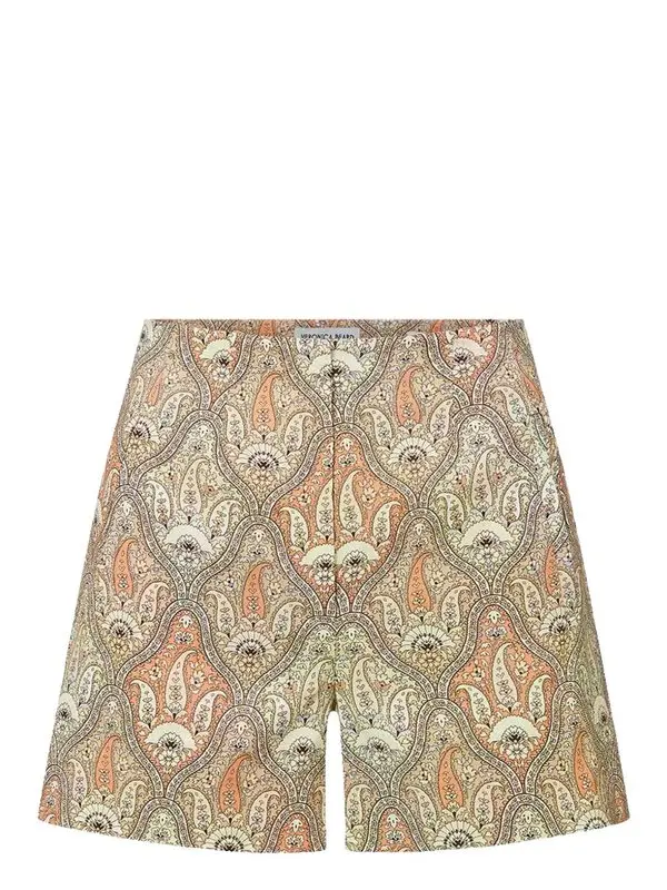 Veronica Beard Jazmin Paisley-print Shorts - Neutrals