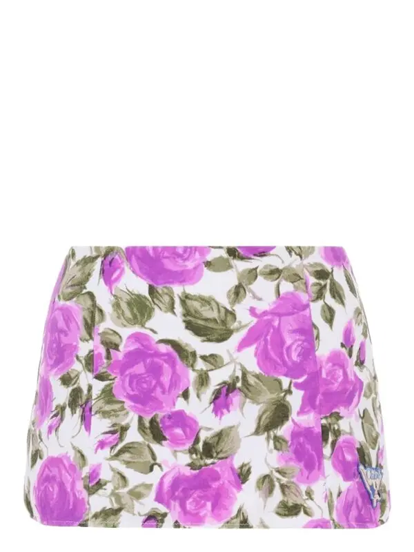Chloé Printed Mini Skirt - White