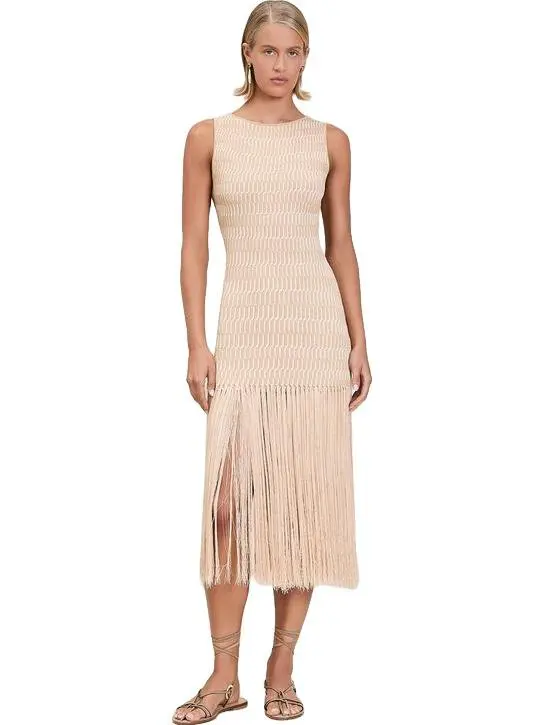 Devon Windsor Leiza Maxi Dress - Neutral