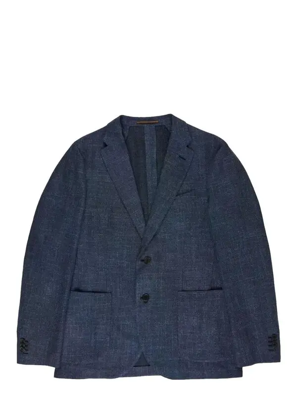 SLOWEAR Mélange-effect Blazer - Blue
