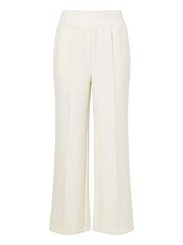 Varley Doublesoft Jersey Wide-leg Pants - Neutrals