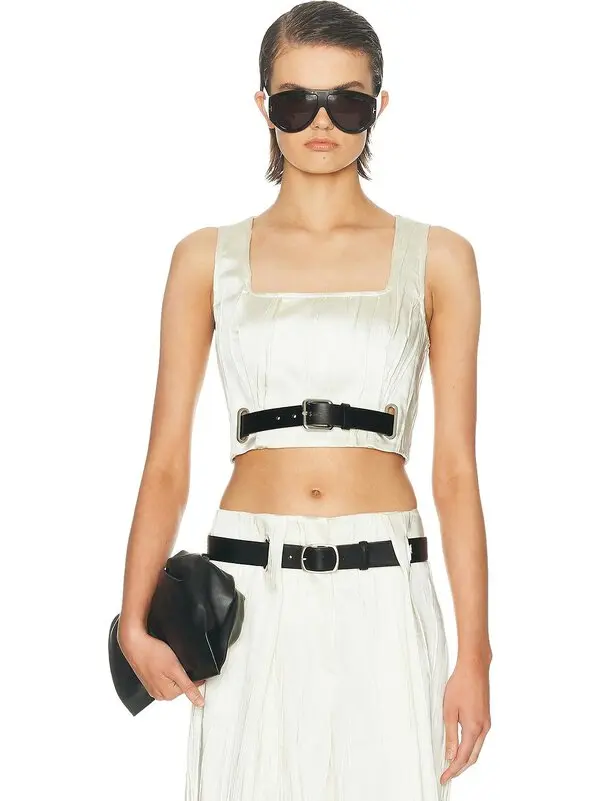 Sportmax Zigrino Top - Ivory